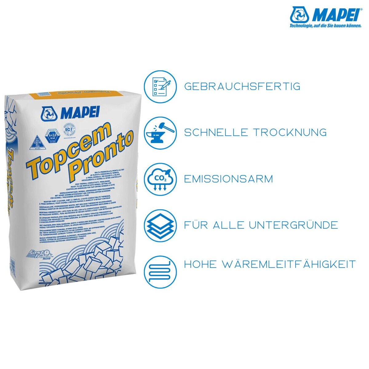 MAPEI® TOPCEM PRONTO 25 kg