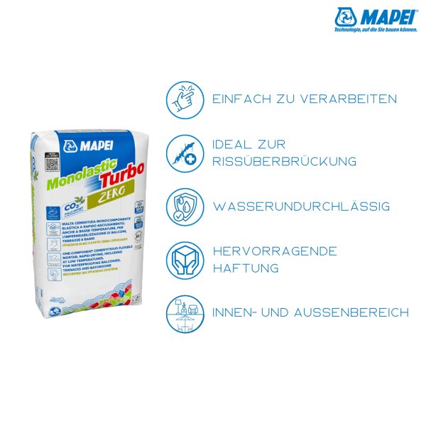 MAPEI® MONOLASTIC TURBO ZERO 15 kg Dichtschlämme